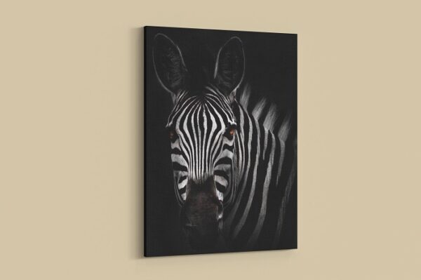 Zebra Wall Art HD Portrait | Beautiful living room decor wall prints